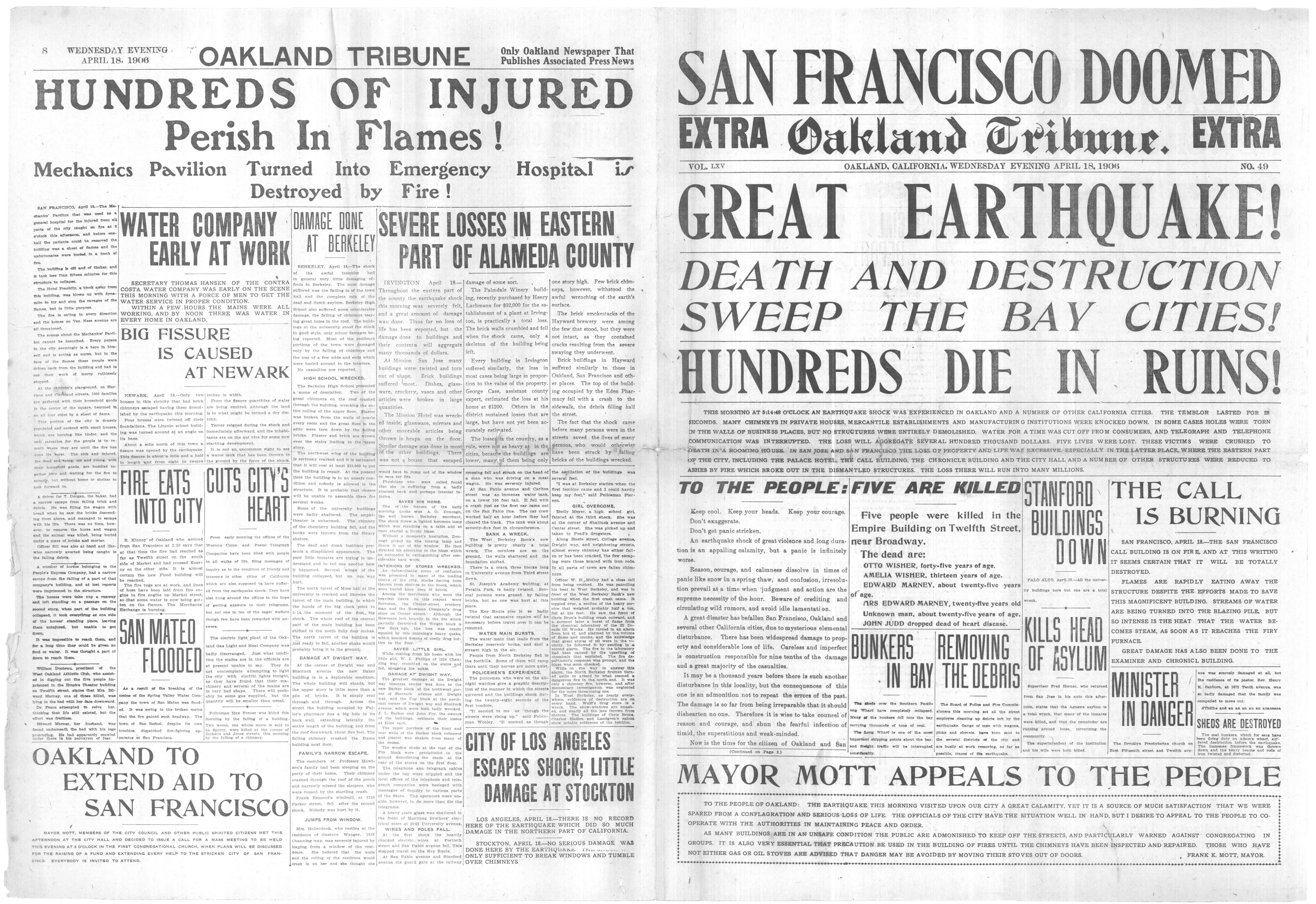 1906 San Francisco Earthquake - Effects on Oakland - Oakland - LocalWiki 1906 San Francisco Earthquake - Effects on Oakland - Oakland - LocalWiki