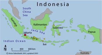 Indonesian Archipelago On World Map Map Of Indonesian Archipelago