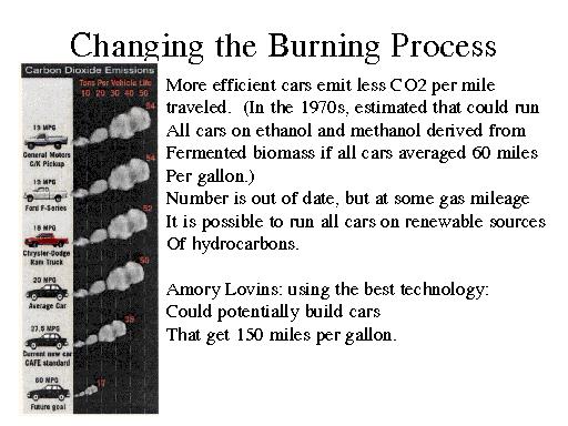 Changing the Burning Process