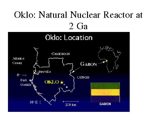 Oklo: Natural Nuclear Reactor at 2 Ga