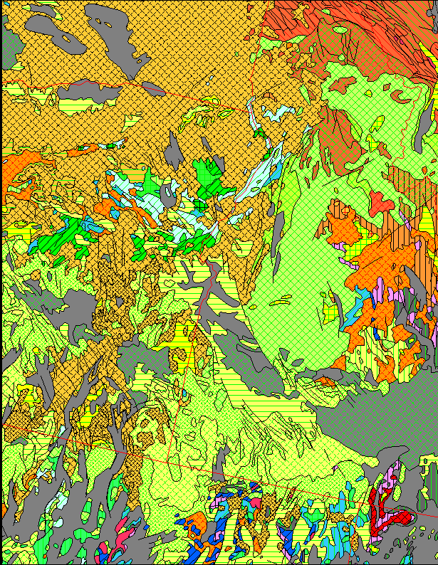Geological Map, Section 1-3