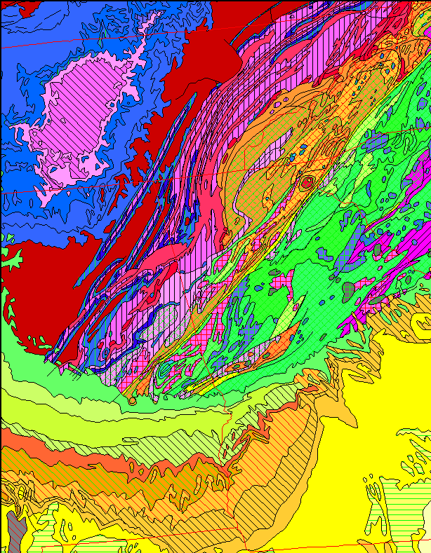A Simplified Geological Map Of The Southern Part Of
